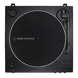 Audio-Technica AT-LP60X Bluetooth Fully Automatic Belt-Drive Turntable (Black) with Vinyl Record Cleaning Kit