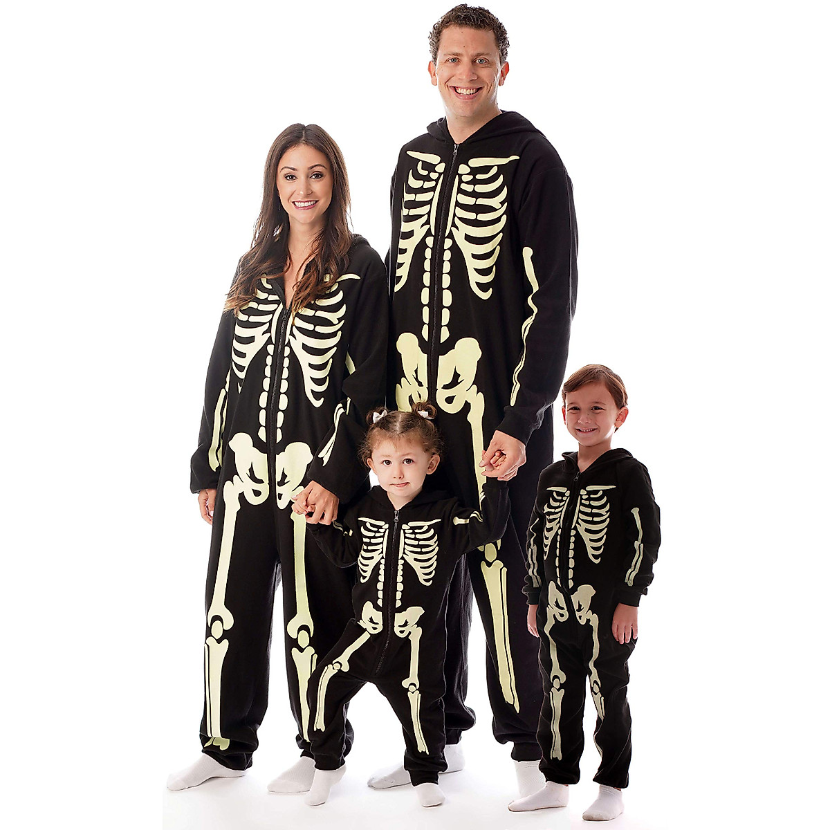 #followme Glow In The Dark Skeleton Boys Jumpsuit 6541-3T