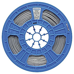 Dremel DigiLab PLA-SIL-01 3D Printer Filament, 1.75 mm Diameter, 0.75 kg Spool Weight, Color Silver, RFID Enabled, New Formula and 50 Percent More per Spool