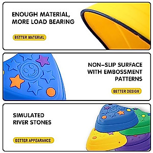 Fanboxk 6Pcs Heart-Shaped Balance Stepping Stones for Kids,Obstacle Courses Coordination Game Sensory Toys for Toddlers,Indoor or Outdoor Play Equipment Toys Toddler Ages 3 4 5 6 7 8+