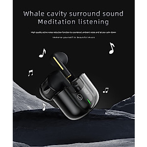 LmtLessDeals True Wireless Bluetooth Earbuds Smart Touch BT 5.3 (Black)