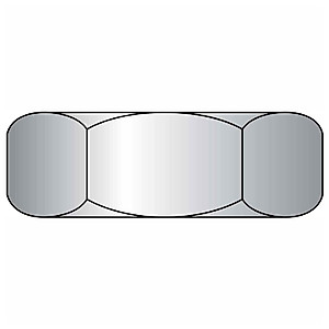 Nylon Insert Lock Nut, 8-32, Low Carbon Steel, Zinc, UNC, 100 Pack