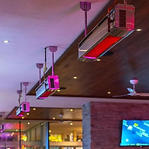 Sunpak 48-Inch 34,000 BTU Natural Gas Infrared Patio Heater - Stainless Steel - S34 S-NG