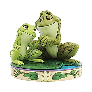 Enesco Disney Traditions Collection by Jim Shore The Princess and The Frog Tiana and Naveen Figurine- Resin Hand Crafted Painted Collectible Disney Figurines Decorative Home Decor Statue, 4.5 Inch