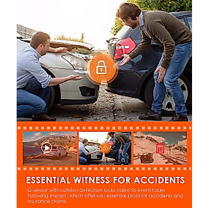 [ Bundle-3 Items: Vantrue N2S 4K GPS Dash Cam + 128GB SD Card + Hardwire Kits ] 4K Dash Cam with GPS, 4K Front and Inside Dash Cam, Infrared Night Vision, Dual Dash Cam for Uber Drivers