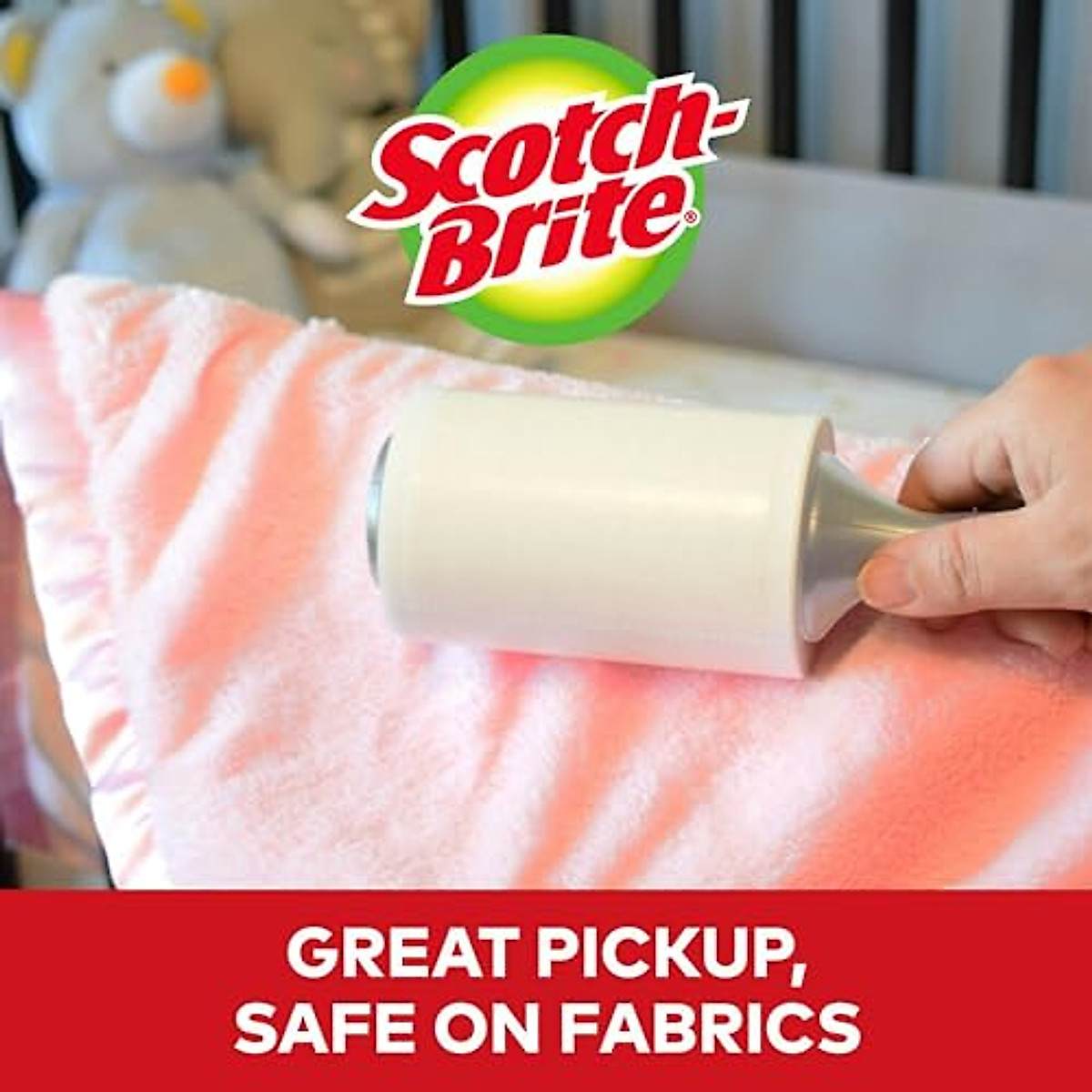 Scotch-Brite Lint Roller Refill, Works Great On Pet Hair, 60 Sheets ( Pack Of 6 ) ( Packaging May Vary )