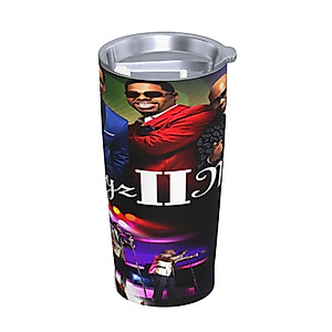 ONIAWO Boyz Musics II Men Stainless Steel Insulated Tumbler 20oz with lid Travel Mug with Straw for Cold Hot