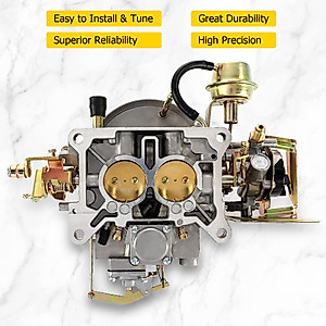 AUXMART 2 Barrel Carburetor Carb for Ford 289 302 351 Cu F100 F250 F350 Mustang Engine 289 302 351