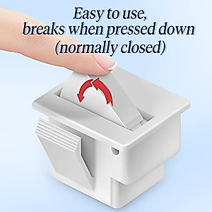 QCDENG 4PCS 2 Pin 2.5A 250VAC 5A 125VAC Refrigerator Door Light Control Switch