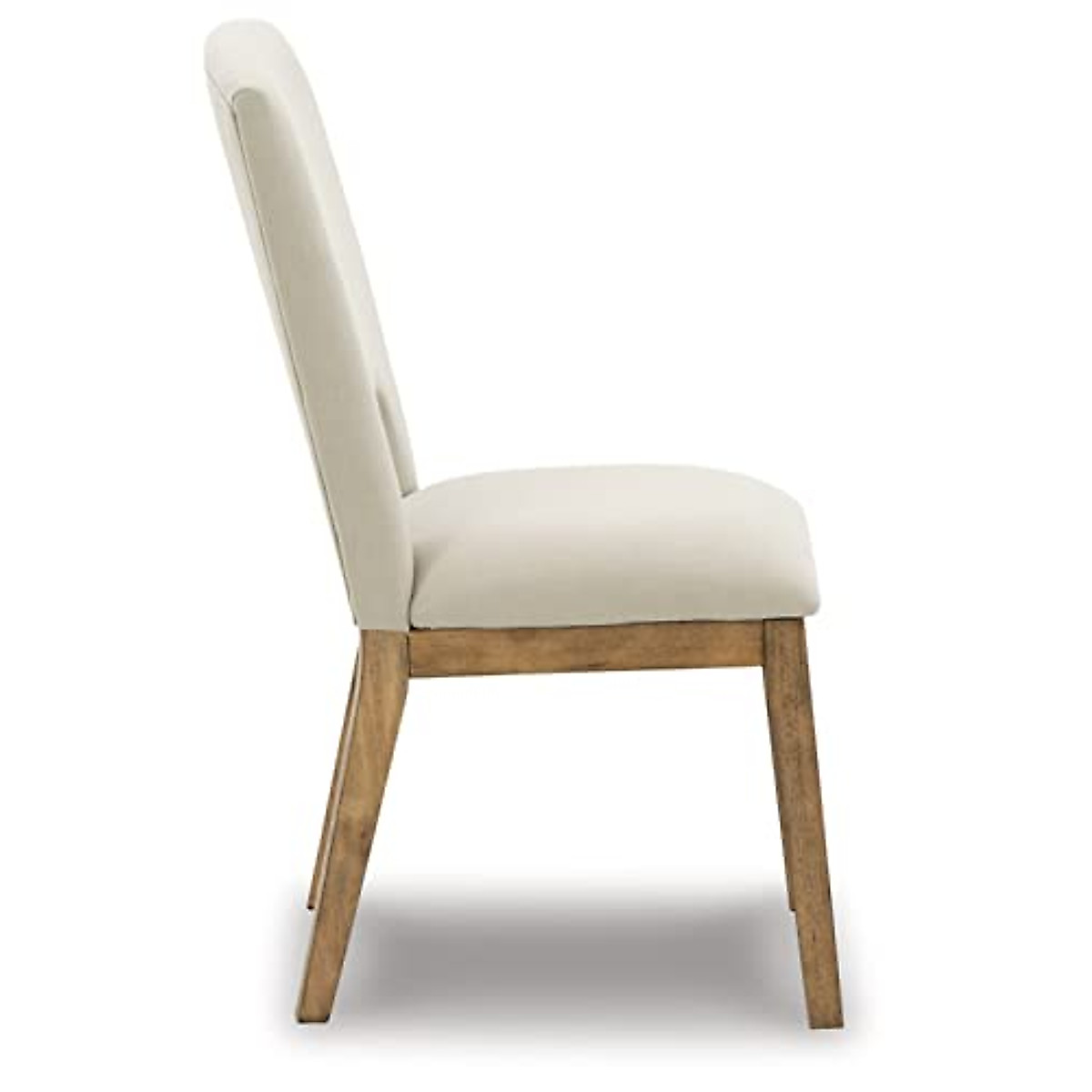 Signature Design by Ashley Dakmore Dining Upholstered Side Chair, 2 Count, Light Brown & Beige