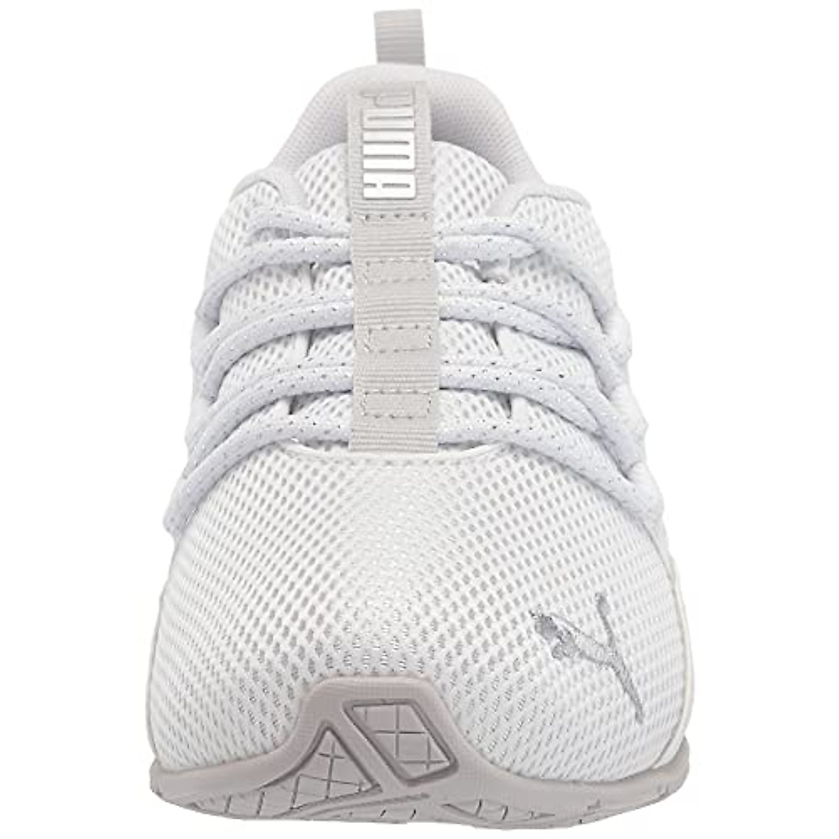 PUMA Women's RIAZE PROWL MOD SWIRL Sneaker, Puma White-Puma Silver, 8