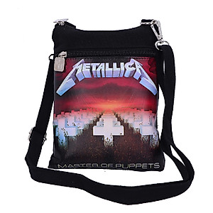 Nemesis Now Officially Licensed Metallica Master of Puppets Shoulder Bag, Metal, Black, 23cm