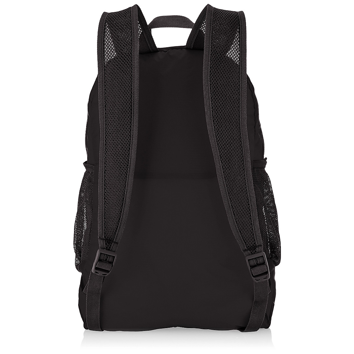 Amazon Basics Lightweight Packable Hiking Travel Day Pack Backpack - 17.5 x 17.5 x 11.5 Inches, 25 Liter, Black