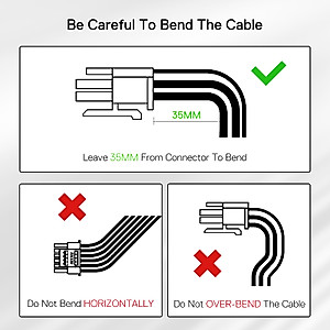 Redragon PSU007 Premium 600W PCI-e 5.0 GPU Power Cable, 72 CM Sleeved PSU Cable w/ 16pin(12+4) 12VHPWR Connector for PCIe 5.0 GPUs 3090TI/4070TI/4080/4090TI