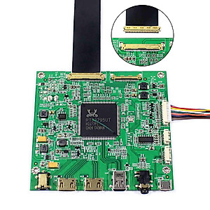 VSDISPLAY 15.6" 4K 15.6 inch NV156QUM-N44 3840X2160 IPS LCD Screen with 2 HD-MI Mini+DP LCD Controller Driver Board