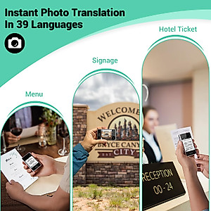 Timekettle T1 Mini Translator Device No WiFi Needed, Built in 1-Year Global Mobile Data, Supports 40 Languages and Photo Translation, Instant Language Translator for Travelling White