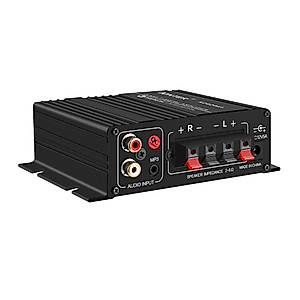 Kinter K2020A+ Limited Edition Original Tripath TA2020-020 Class-T Hi-Fi Audio Mini Amplifier with 12V 5A Power Supply Black