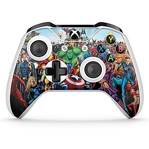 2 x Superhero Full Skin Wrap for Xbox One S XBS Controller Vinyl Sticker