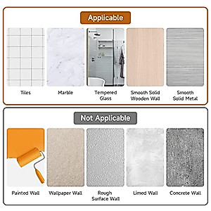 Hesento 4-Pack Shower Caddy, Strong Adhesive Shower Organizer Shelf with 2 Hooks, No Drilling Rustproof SUS304 Stainless Steel Shower Shelves for Bathroom, Toilet, Kitchen (Matte Black)