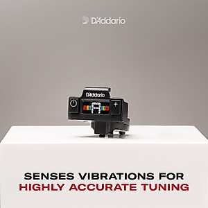 D'Addario Accessories Ukulele Tuner - Ukulele Sound Hole Tuner - Digital Tuner - Non Marring Sound Hole Clip - Full Color Display - Quick & Accurate Tuning