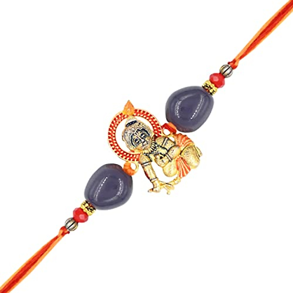 TRIYASHH Balkrishna Rakhi Beads Design Rakhi for Brother Raksha Bandhan Rakhi Handmade Rakhi (D1)