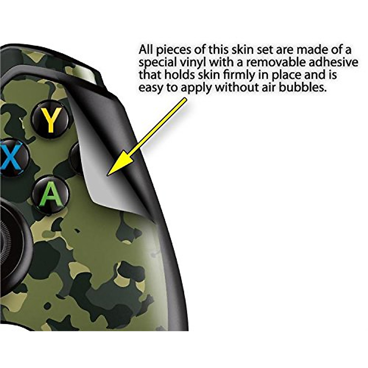 WraptorSkinz Decal Style Vinyl Skin Wrap compatible with XBOX One Original Wireless Controller WraptorCamo Old School Camouflage Camo Army - (CONTROLLER NOT INCLUDED)