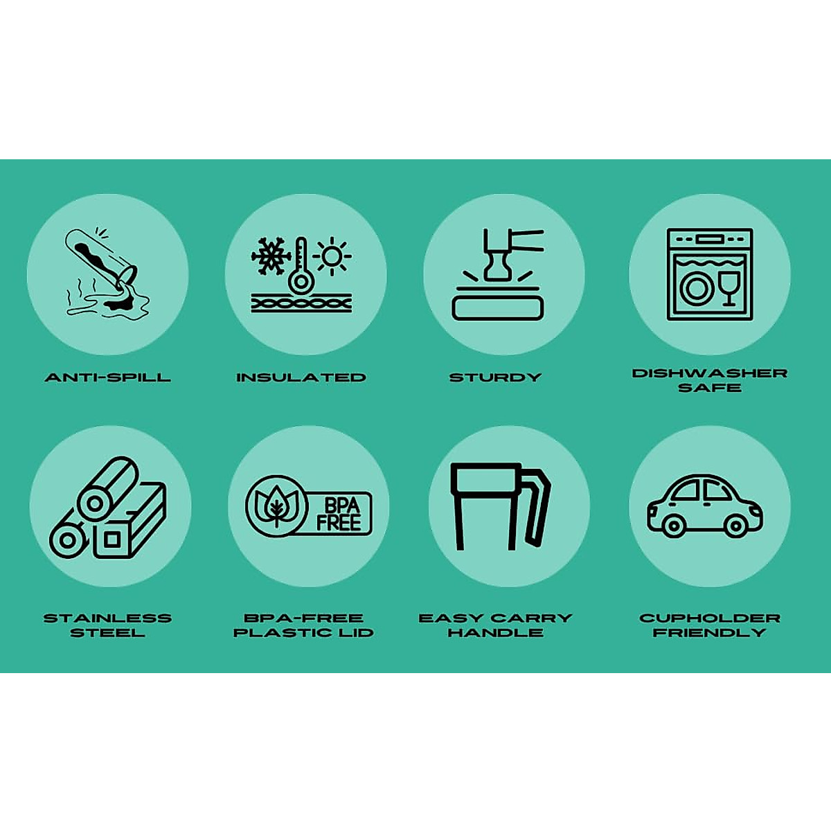 2nd Generation 40 oz Tumbler with Handle and Straw Insulated Tumblers Cups with Lids Straws Double Wall Vacuum Thermos cup 304 Stainless Steel Travel Mug Gifts for Men Women Him Her (Blue)