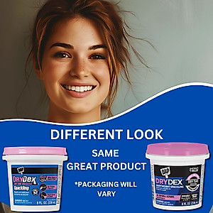 Drywall Repair Kit- Bundle with DAP Drydex Spackling Pink-Sanding Block, Putty Knives, Handy Dandy Guide- Spackle Wall Repair Kit- Nail Hole Filler for Walls-Drywall Patch Kit