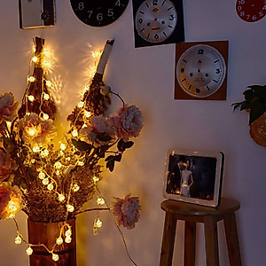 Solar String Light Outdoor, Goodia 30 LED Gold Moroccan Waterproof Warm White String Lights for Curtain,Bedroom,Patio,Lawn,Landscape,Fairy Garden,Home,Wedding,Holiday,Christmas Tree,New Year,Party