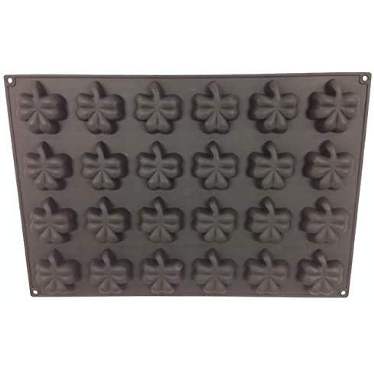 Sasa Demarle FX 4001 Flexipan Inspiration Silicone Mold with 24 Shamrock Cavities