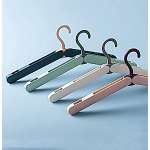 CHMHY 4pcs Folding Coat Hanger,Portable Travel Clothes Hanger,Travel Accessories Foldable Clothes Drying Rack for Travel