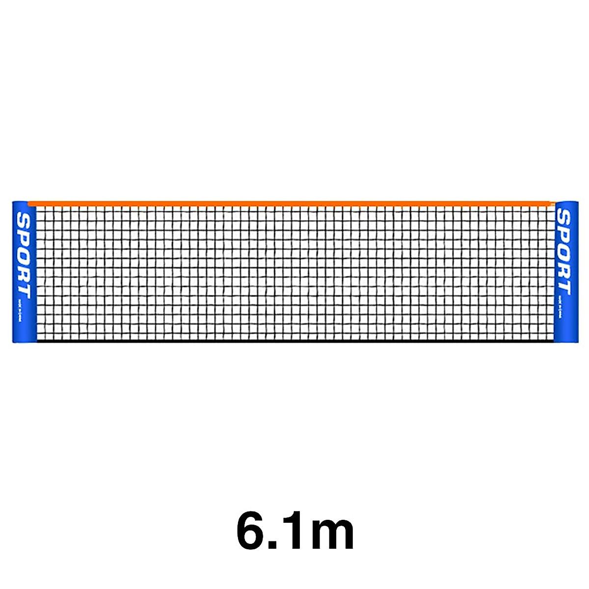 Fawcotu Tennis Net,Portable Badminton Pickleball Volleyball Net with Height Adjustable Foldable Shuttlecock Net Outdoor Training Net(Size:6.1m)(Size:6.1m)