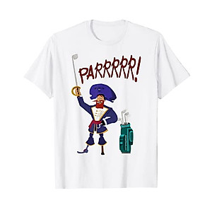 birth.golf.death. Pirate Golfer - Men Women Kids Golf T-Shirt