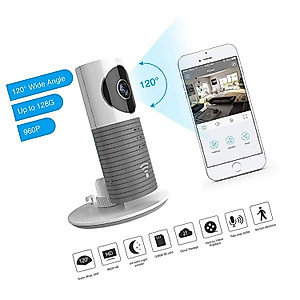 Cleverdog Security IP Camera, TOLEGEND 2nd Generation 120 ° Wide Angle Night Vision Camera Security Wireless Puppy Cam for Phone