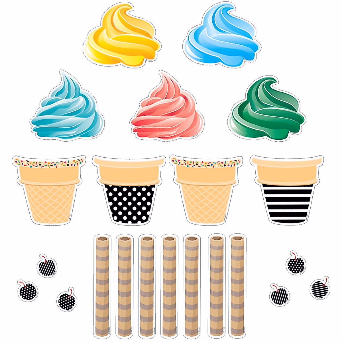 Creative Teaching Press Bold & Bright Happy Birthday 6" Designer Cut-Outs, CTP (8219)