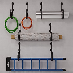 RAD Sportz Kayak Wall Hangers 100 LB Capacity Kayak or Stand Up Paddle Board Storage for Garage, Shed or Boat House Heavy Duty, Black