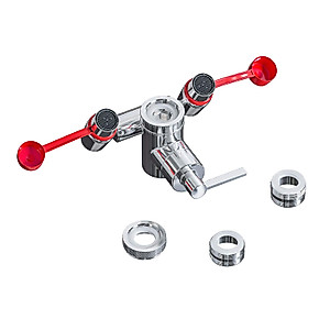 Skywin Eye Wash Kit - Faucet Mounted Emergency Eye Wash Station Sink Attachment -1x Continuous Flow Eyewash Station,3X Common Sink Adapter,2X Inspection Tag,1x Emergency Eye Wash Station Sign