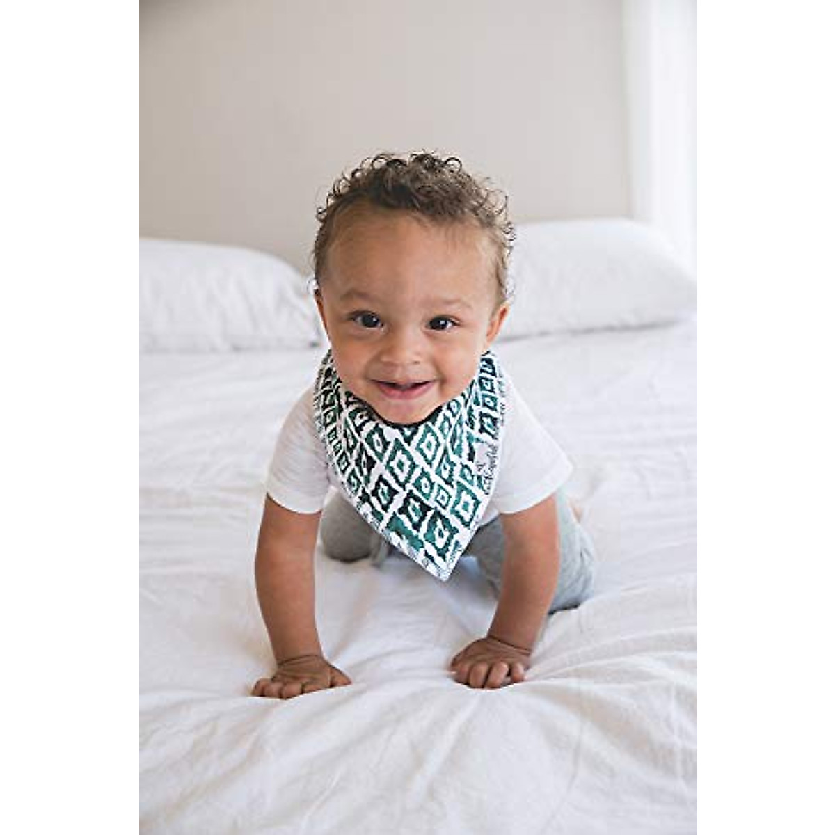 Copper Pearl Baby Bandana Drool Bibs for Drooling and Teething 4 Pack Gift Set “Bison, Soft Set of Cloth Bandana Bibs for Any Baby Girl or Boy, Cute Registry Ideas for Baby Shower Gifts