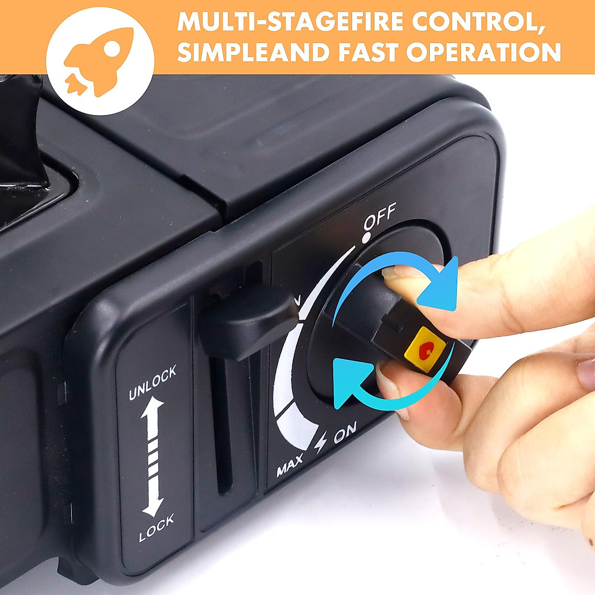 ShellKingdom Camping Stove Portable Outdoor Emergency Butane Stove Burner with Carrying Case For Camping, Picnics, Hiking, BBQ