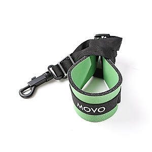 Movo MS-20J-B Music Instrument Neck Strap for Saxophones, Horns, Bass Clarinets, Bassoons, Oboes and More (Blue - Medium Length)
