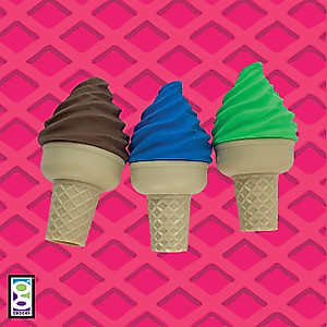Raymond Geddes Ice Cream Shoppe Scented Erasers For Kids & Sharpener (Pack of 24)