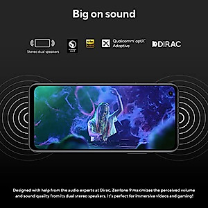 ASUS ZenFone 9 Cell Phone, 5.9” FHD+ 2400x1080 AMOLED 120Hz, IP68, 4300mAh Battery, 50MP/12MP Dual Camera, 12MP Front, 8GB RAM, 256GB, 5G LTE Unlocked Dual SIM, White, AI2202-8G256G-WH [US Version]