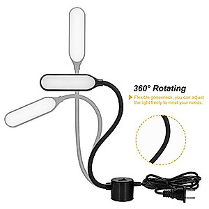 Amazing power Sewing Machine Light LED Flexible Gooseneck Work Lamp with Magnetic Mount Base for Workbench Lathe Drill Press