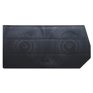 Quantum Storage Systems Quantum Storage Plastic Length Divider (Back to Front) for 24" Plastic Hulk Container Bins, Black (Pack of 6)
