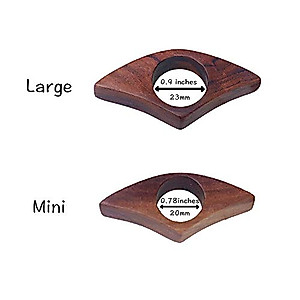 Handmade Wood Reading Bookmark Wooden Book Page Holder Thumb Wood Book Holder Accessory for Bookworm Book Lover Gifts, 2 Sizes (23mm)