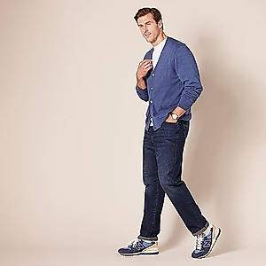 Amazon Essentials Men's Athletic-Fit Stretch Jeans - Dark Wash, 33W x 32L