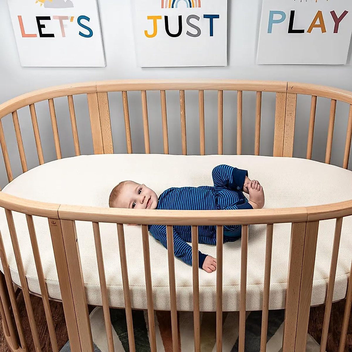 Naturepedic No Compromise Organic Cotton Oval Crib Mattress