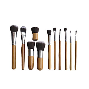 15 Colors Cosmetics Cream Contour Foundation Concealer Palette Kit with 11pcs Bamboo Brush