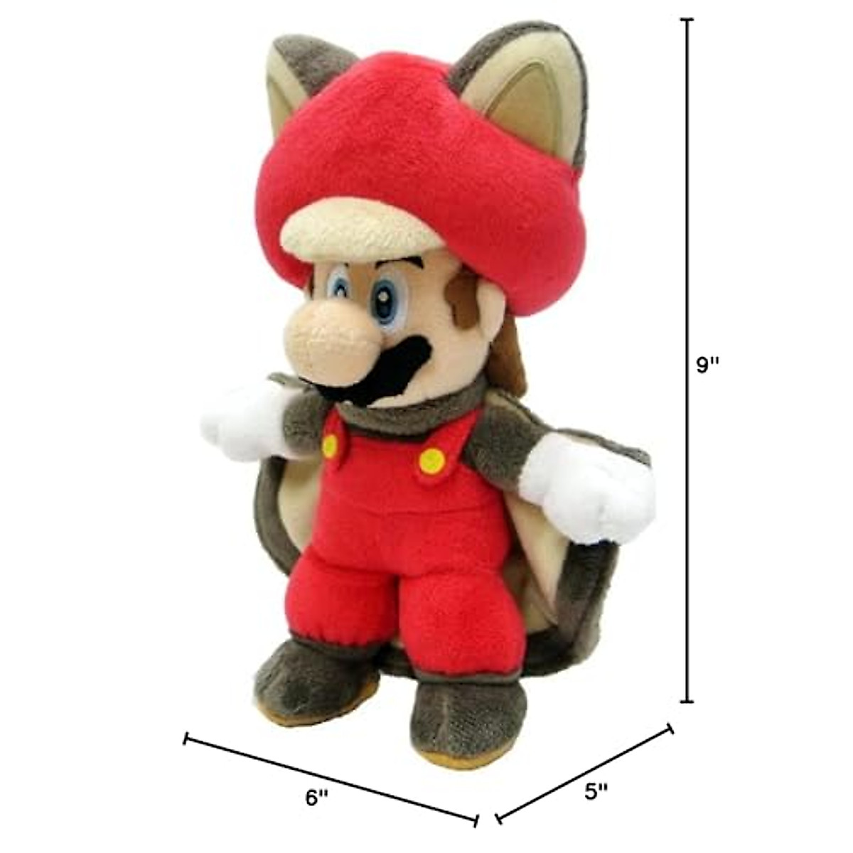 Little Buddy Toys Nintendo Flying Squirrel Mario 9" Plush