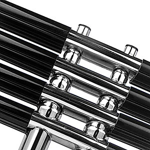 XinKunmarine 4 Step Boat Ladder,304 Stainless Steel Pontoon Boat Dive Ladder,Telescoping Ladder for Marine Boat,Fishing Boat,Yacht(4 Step)